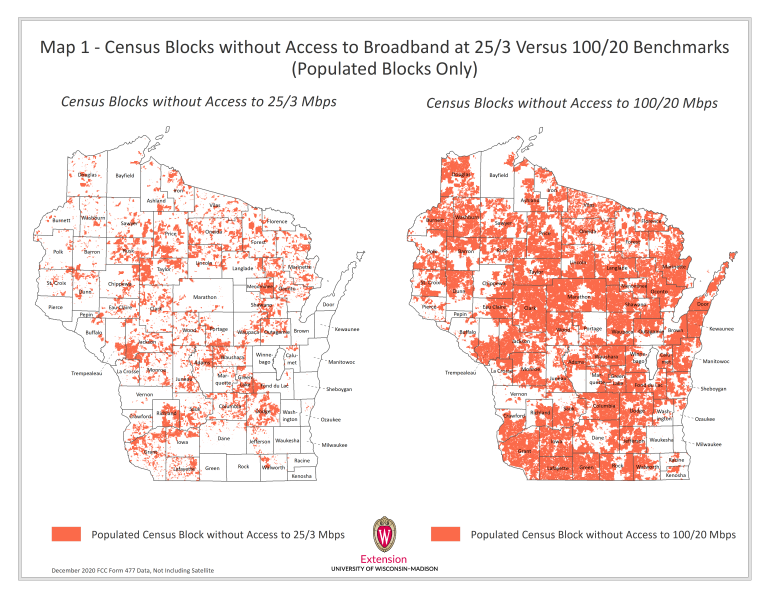Broadband Disparities Apparent in Many Regions of Wisconsin – Community ...