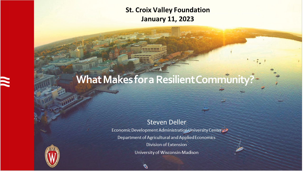 What Makes For A Resilient Community? – Community Economic Development
